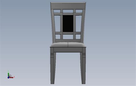 用餐椅子 Solidworks 2018 模型图纸免费下载 懒石网