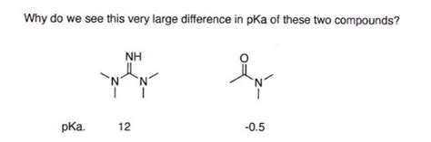 Solved Why Do We See This Very Large Difference In PKa Of Chegg Com