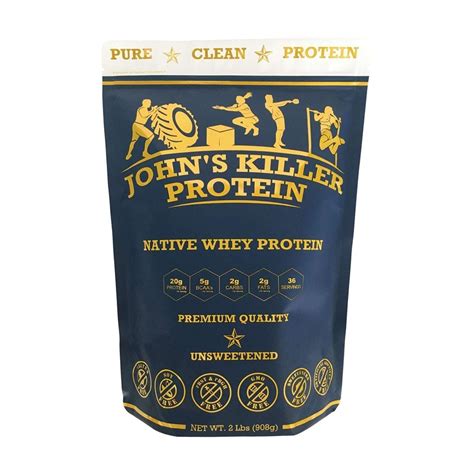Unsweetened Grass Fed Native Whey Protein Johns Killer Protein®
