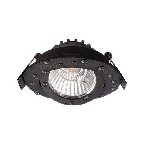Led Recessed Ceiling Light Dione Ip Black Dimmable To Warm Lights Ie