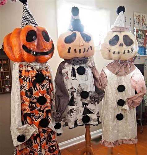 Paper Mache Pumpkin Head Costume At Sherry Leroy Blog