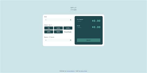 GitHub Carlos A P Tip Calculator App This Is A Tip Calculator App From Frontend Mentor This