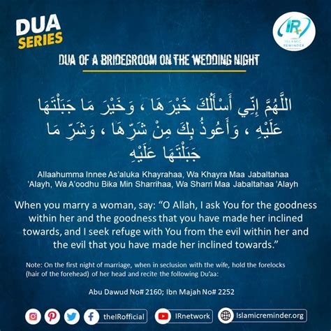 Dua Of A Bridegroom On The Wedding Night