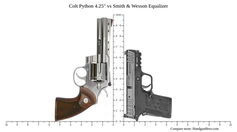 Colt Python Vs Smith Wesson Equalizer Size Comparison Handgun Hero