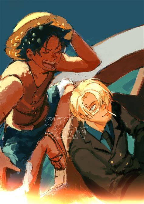 Monkey D Luffy And Sanji One Piece Drawn By Ctrl Zen Danbooru