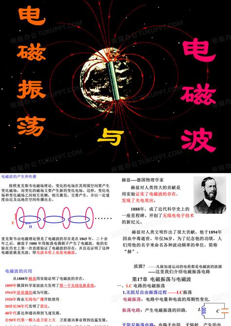 电磁振荡与电磁波ppt模板下载编号qmwzjrbw熊猫办公