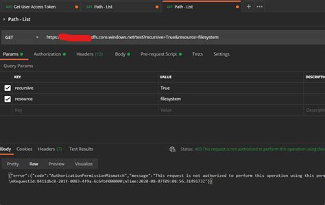 Azure Adls Gen2 Rest Api Giving Error With Status Code 400 Stack Overflow