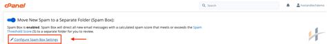Enable Disable Spam Box Within CPanel What Is Spam Threshold Score