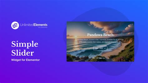 Simple Slider Widget For Elementor