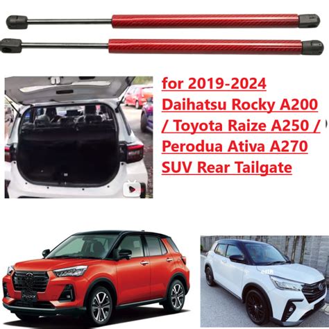 Rear Tailgate Dampers For 2019 2024 Daihatsu Rocky Toyota Raize Perodua