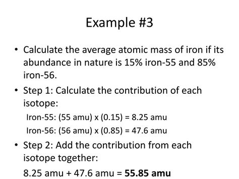 PPT Average Atomic Mass PowerPoint Presentation Free Download ID