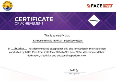 Kandukuri Bhanu Prakash On Linkedin Hackathon Webdevelopment Html