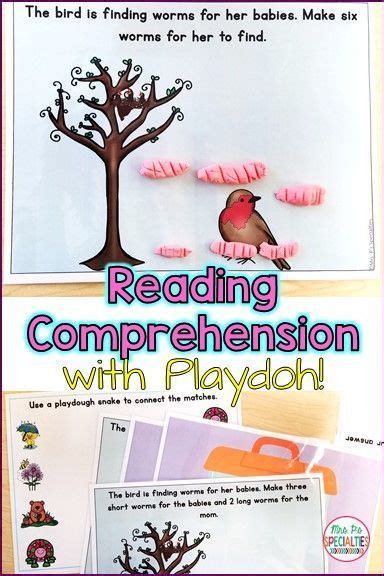 Reading Comprehension Play Dough Mats Functional Reading For Spring