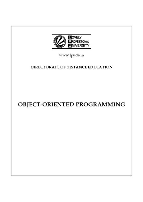 pdf object oriented programming