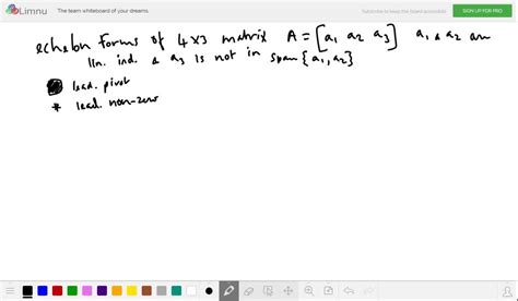 ⏩solveddescribe The Possible Echelon Forms Of The Matrix Use The