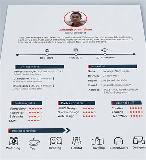free psd resume template by alex ionescu pixelsmarket medium