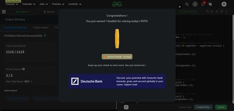dharamveer singh on linkedin geekstreak2024 potd deutschebank