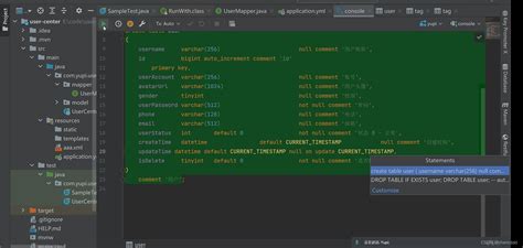 用户管理第2节课 idea 2023 2 创建表 鱼皮 idea2023数据库怎么添加表 csdn博客
