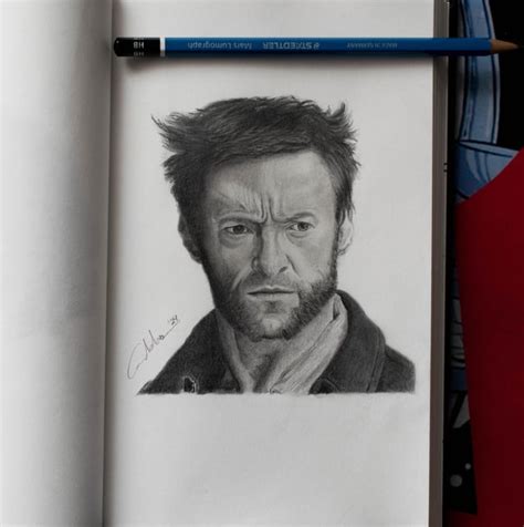 Hugh Jackman As Logan Graphyte R Sketches