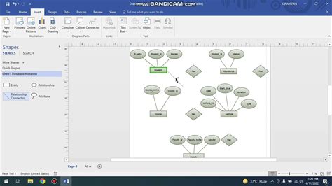 How To Create ER Diagram Using Microsoft Visio YouTube