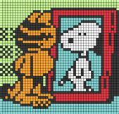 Snoopy Pixel Grid