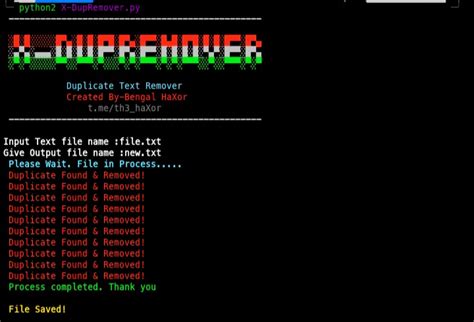 GitHub Th3HaXor X DupRemover X DupRemover Is A Python Based Tool