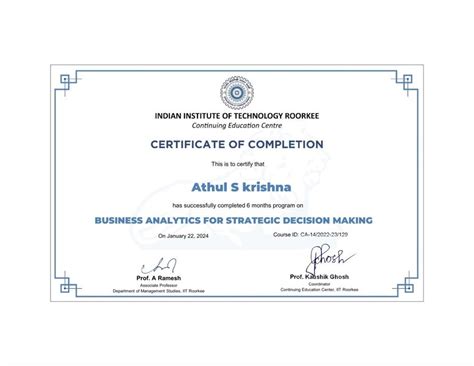 Athul S Krishna On Linkedin Businessanalytics Iitroorkee