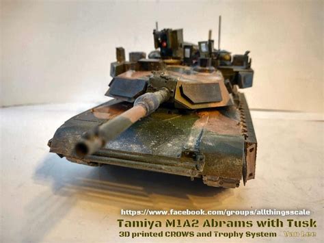 M1a2 Abrams With Tusk I Trophy System And Crows Turret R Modelmakers