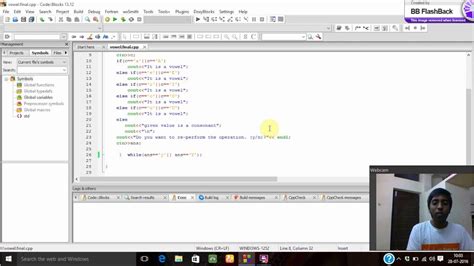 C Program To Check Given Alphabet Is Vowel Or Consonant Youtube