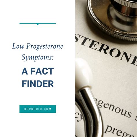 Low Progesterone Symptoms A Fact Finder Dr Michael Ruscio DC