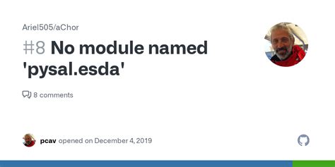 no module named pysal esda · issue 8 · ariel505 achor · github