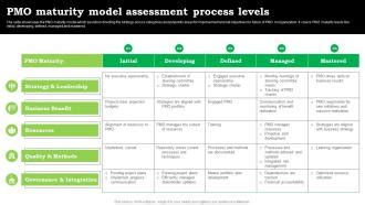 PMO Maturity Model Assessment Process Levels PPT Presentation