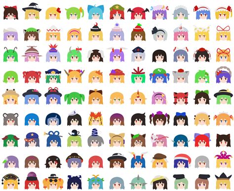 Windows Characters As Flat Style Sprites R Touhou
