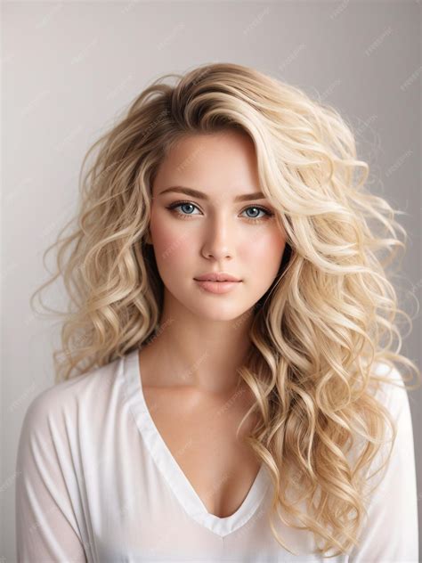 Premium Ai Image Portrait Of Beautiful White Women With White Background