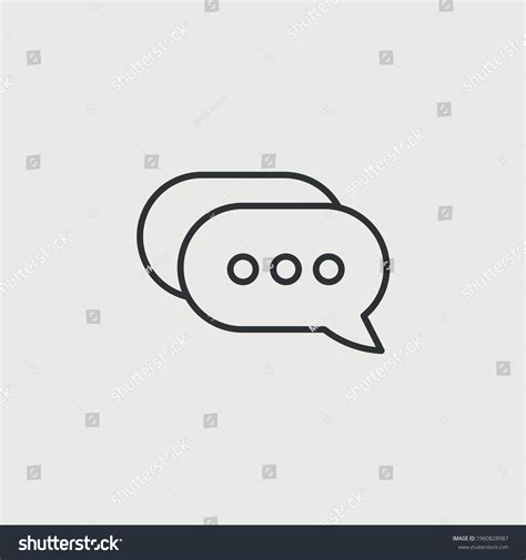 Typing Bubble Vector Icon Social Media Stock Vector Royalty Free