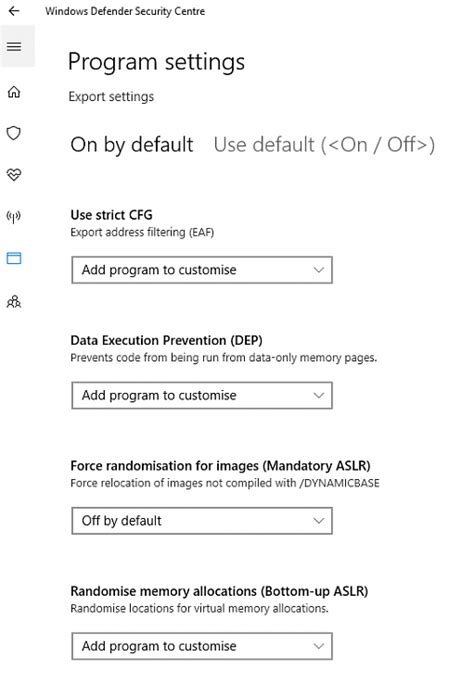Windows Defender Exploit Protection Problem Solved Windows 10 Forums