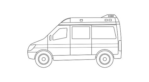 손으로 그린 아이 그림 만화 벡터 일러스트 구급차 흰색 배경에 고립 구급차에 대한 스톡 벡터 아트 및 기타 이미지 구급차