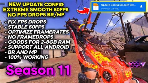 CONFIG FPS SMOOTH FIX LAGS NO FPS DROPS SEASON CODM YouTube