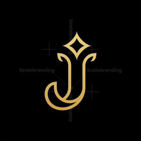 Letter J Luxury Logo Star Logo Design Letter J Design Luxury Logo