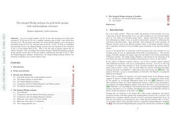 The Integral Hodge Polygon For P Divisible Groups With Endomorphism