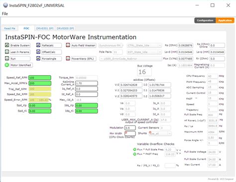 LAUNCHXL F F Instaspin FOC Motor Identification Very Rough C Microcontrollers Forum