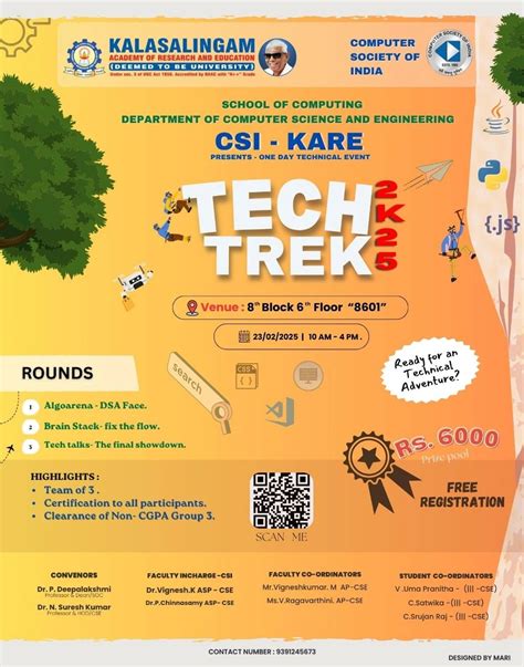 🌟 Csi Techtrek Unleash Your Coding Potential 🌟 🚀 Computer Csi Kare