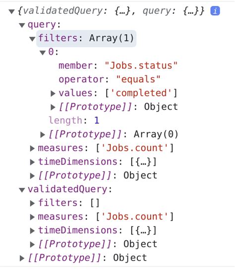 Validatedquery Returns Empty Filters Array · Issue 3901 · Cube Jscube