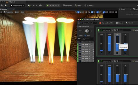 unreal engine 5 dmx plugin of real life event or music show r unrealengine5