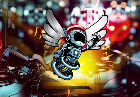 Art Gallery Robot Character Art