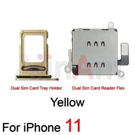 Original Dual Sim Card Reader Adapter Socket Connector สายเคเบล Flex สำหรบ iPhone XR ซม