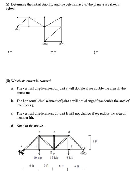 Solved I Determine The Initial Stability And The Chegg