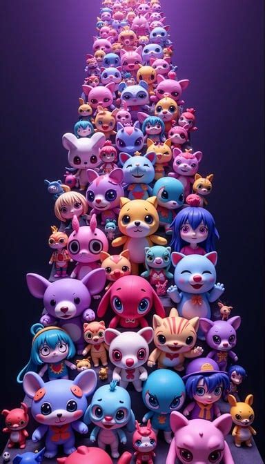 Free Colorful Anime Tower Image Anime Figurines Collectibles