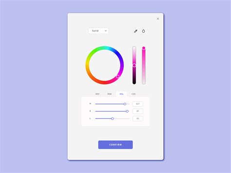 Daily Ui 060 Color Picker By Amanie Johnson On Dribbble