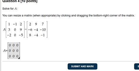 Solved You Can Resize A Matrix When Appropriate By